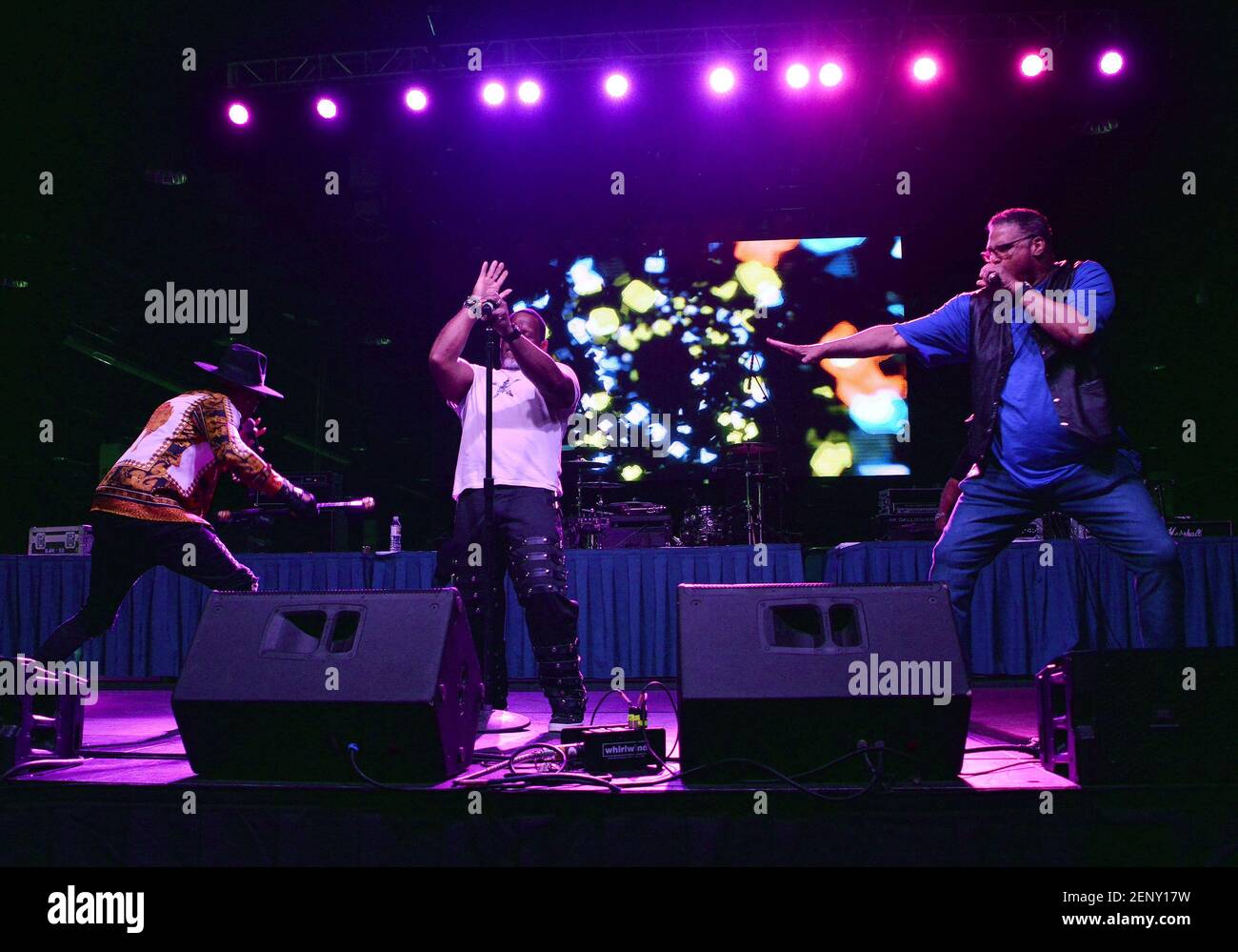 (L-R) The Sugarhill Gang - Hendogg, Master Gee and Wonder Mike ...