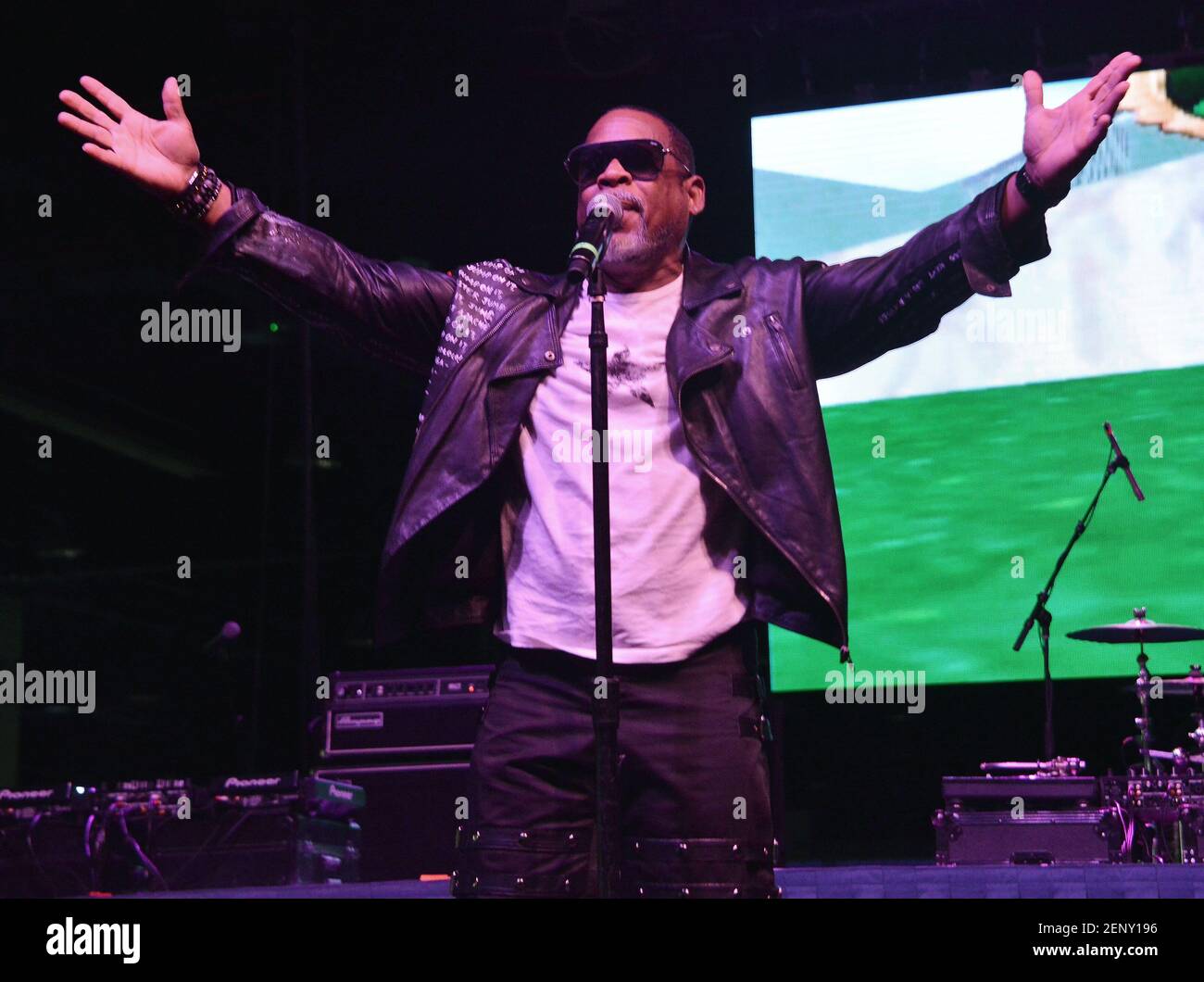 The Sugarhill Gang - Master Gee performing at NostalgiaCon - Day 2 held ...