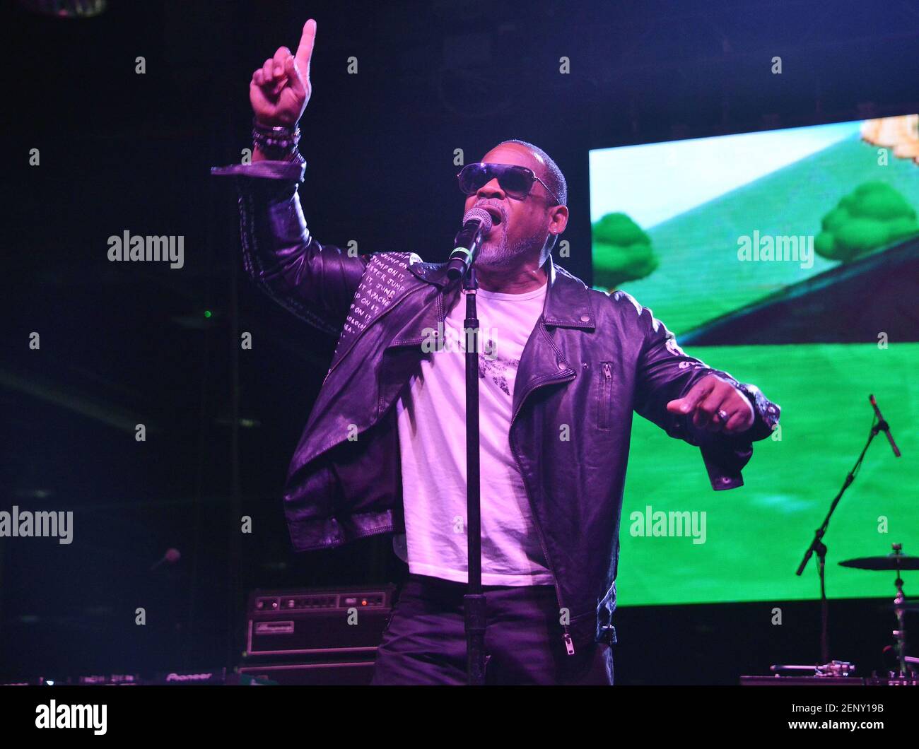 The Sugarhill Gang - Master Gee performing at NostalgiaCon - Day 2 held ...