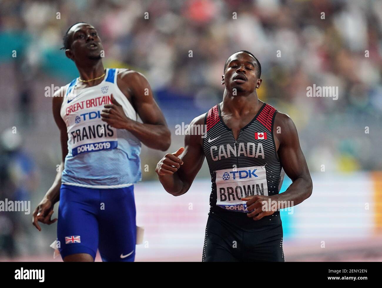 September 29, 2019: Aaron Brown of Canada and Miguel Francis of United ...