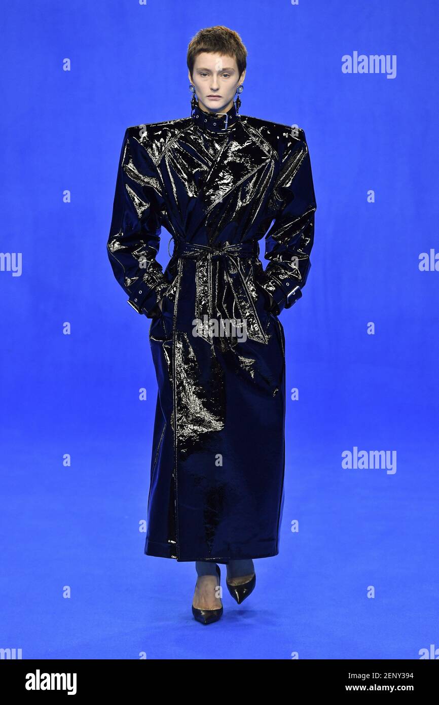 Model Litay Marcus walking on the runway during the Balenciaga Ready to ...