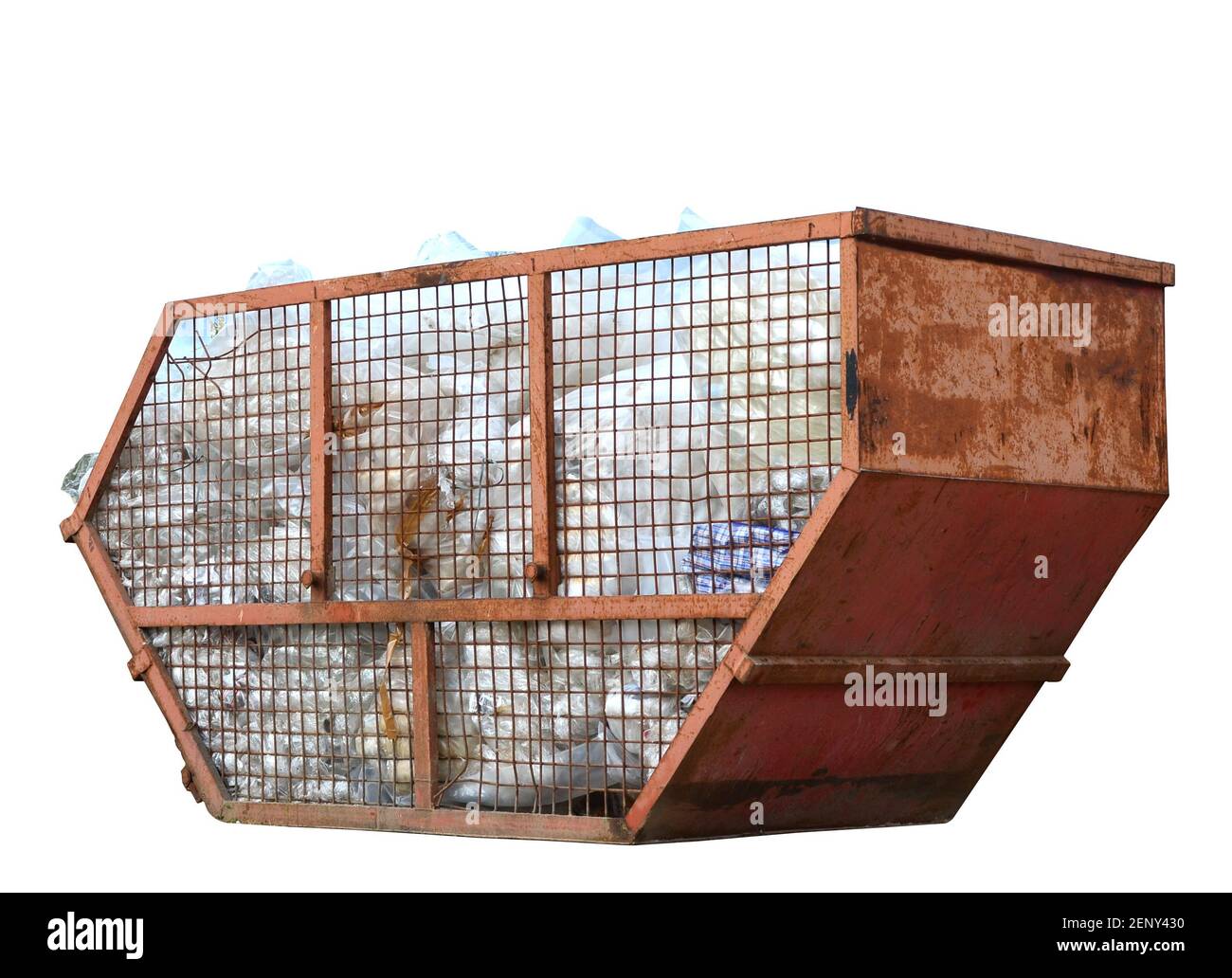 Dumpster for Demolition Removal isolated on white background. Container ...