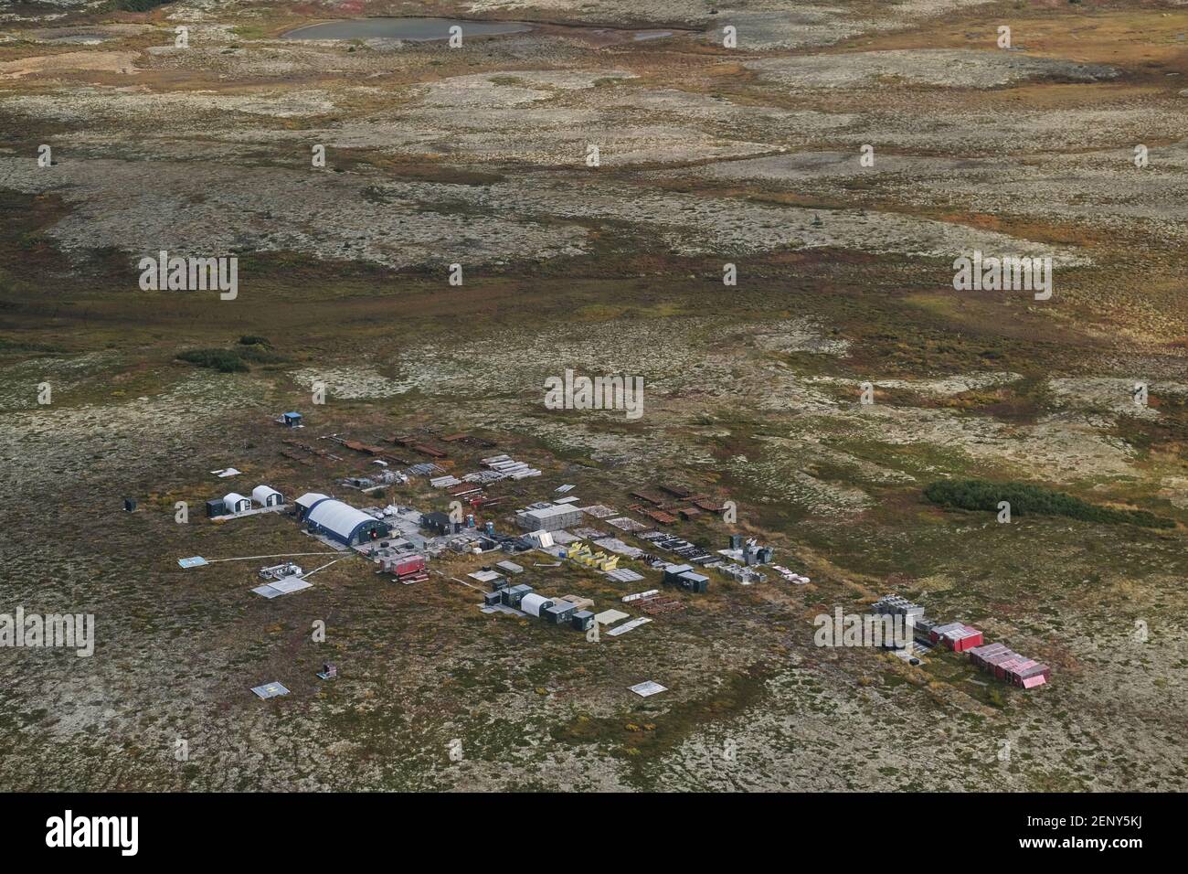 The Pebble Partnership exploration camp pictured on September 4, 2019 ...