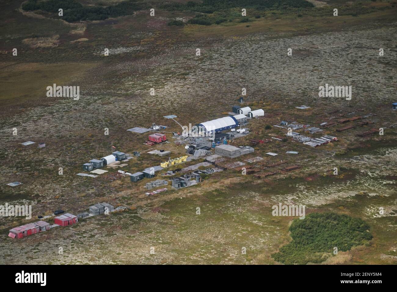 The Pebble Partnership exploration camp pictured on September 4, 2019 ...