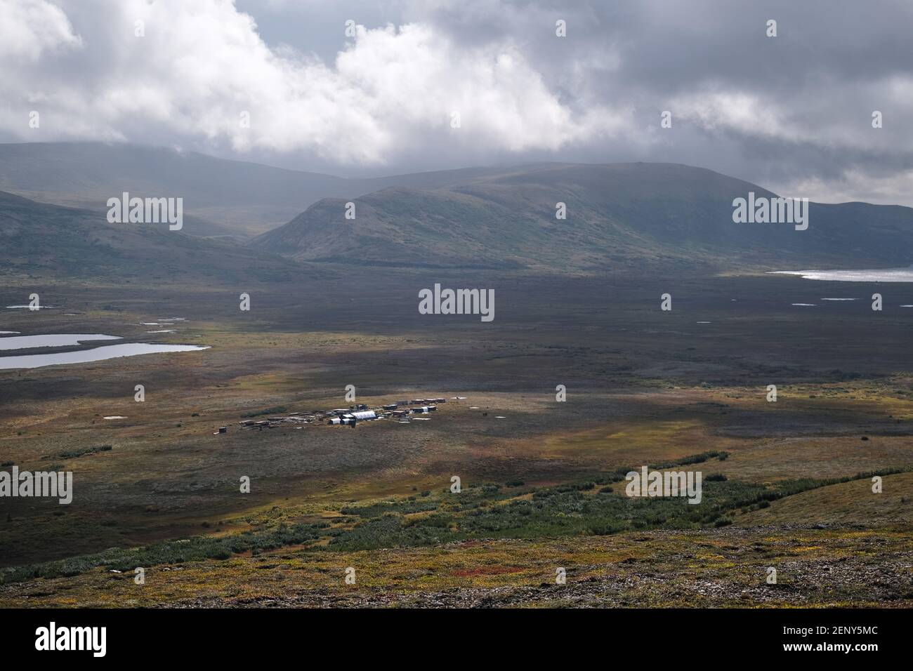 The Pebble Partnership exploration camp pictured on September 4, 2019 ...