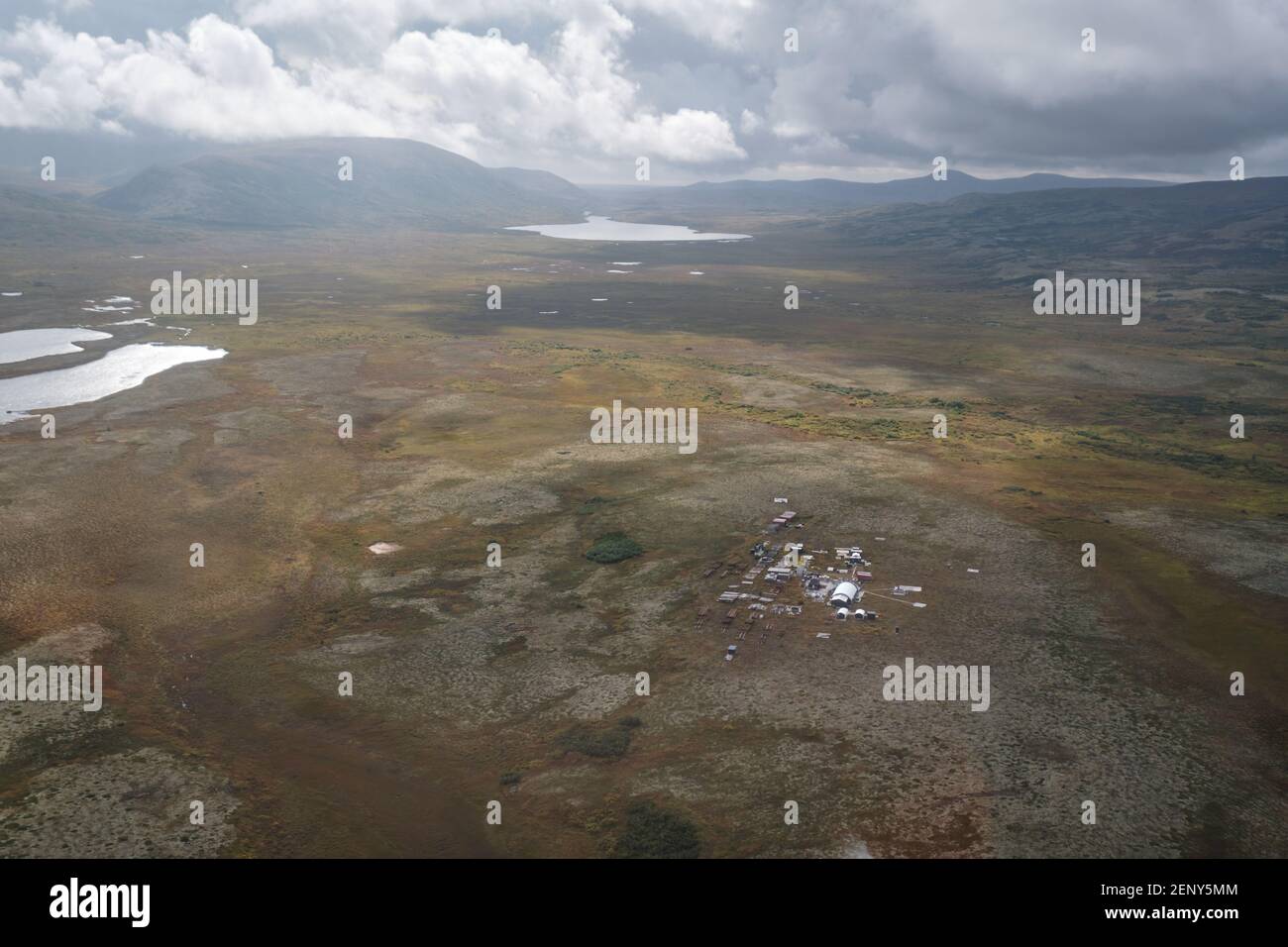 The Pebble Partnership exploration camp pictured on September 4, 2019 ...