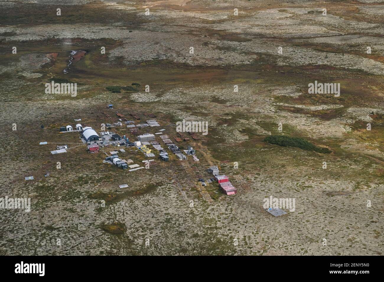 The Pebble Partnership exploration camp pictured on September 4, 2019 ...