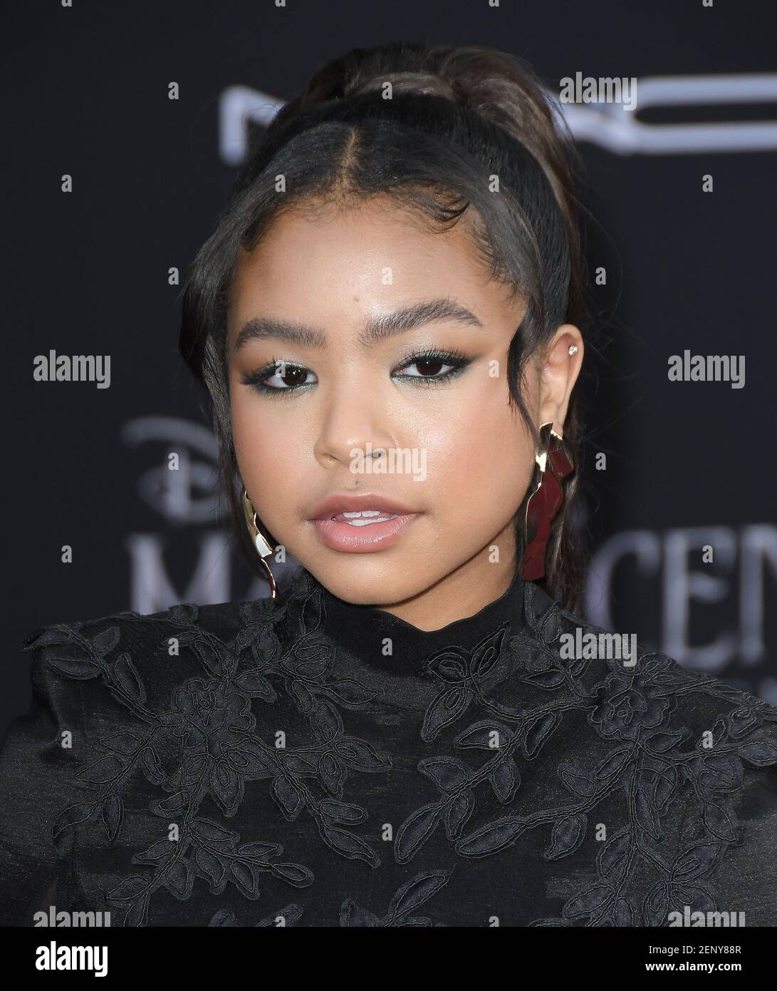 Navia Robinson arrives at Disney’s MALEFICENT MISTRESS OF EVIL World ...