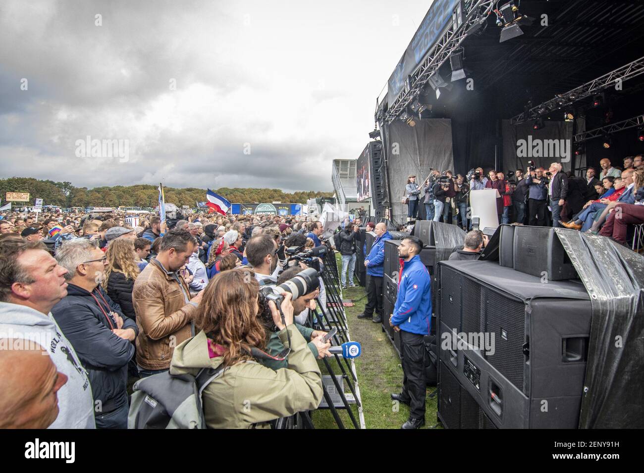 DEN HAAG, 01-10-2019, Farmers protest at the Malieveld for more ...