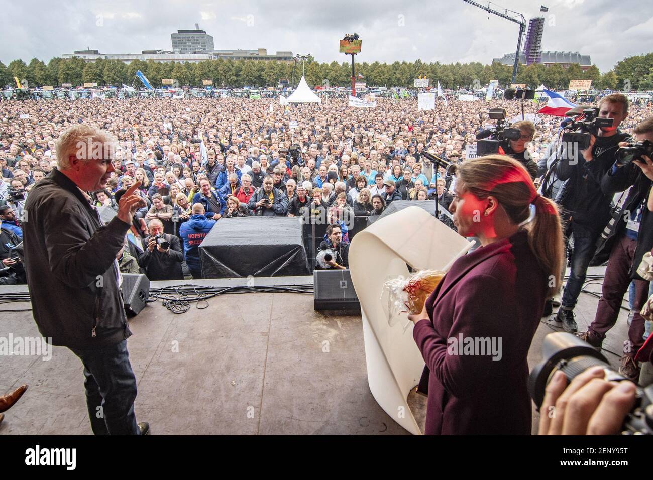 DEN HAAG, 01-10-2019, Farmers protest at the Malieveld for more ...