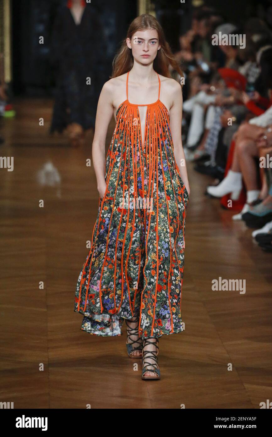 Model Berit Heitmann walking on the runway during the Stella McCartney ...