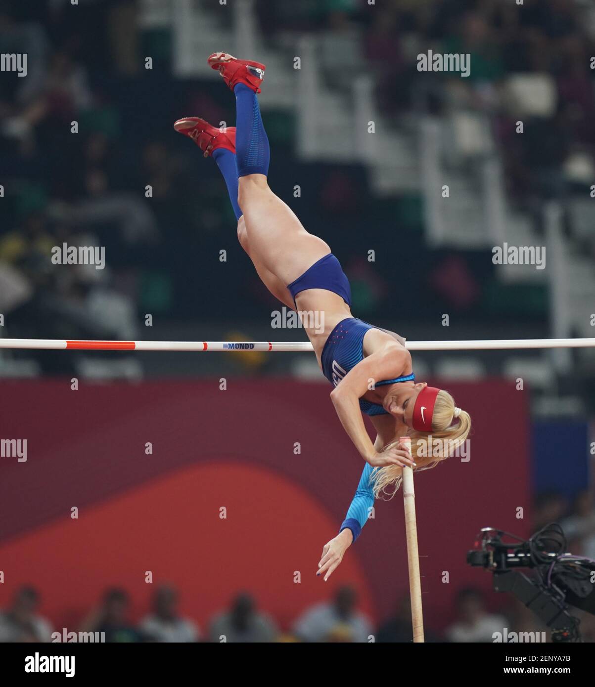 Sandi Morris (USA) in action during the women’s pole vault - IAAF World ...