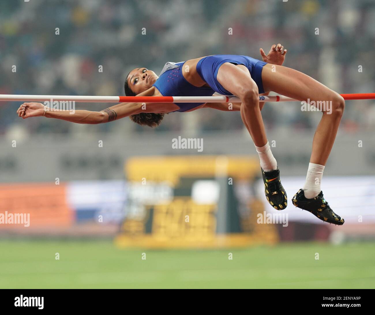 Yashti Cunningham (USA) in action during the IAAF World Athletics ...