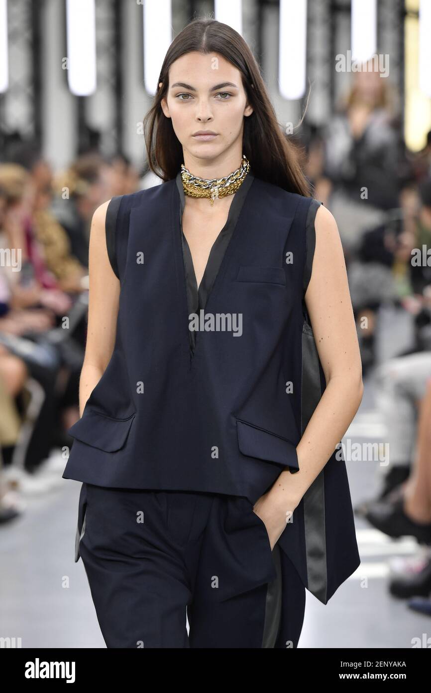 Model Vittoria Ceretti walking on the runway during the Sacai Ready to ...
