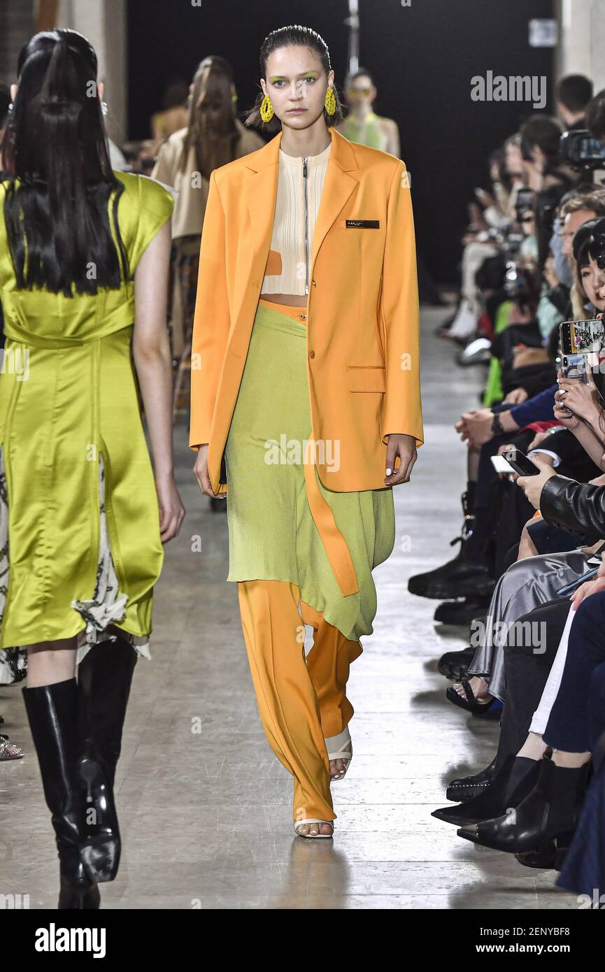 Model Anniek Verfaille walking on the runway during the Masha Ma Ready ...