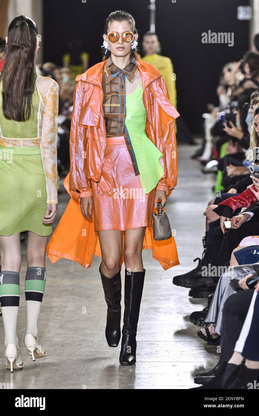 Model Louise Lefebure walking on the runway during the Masha Ma Ready ...