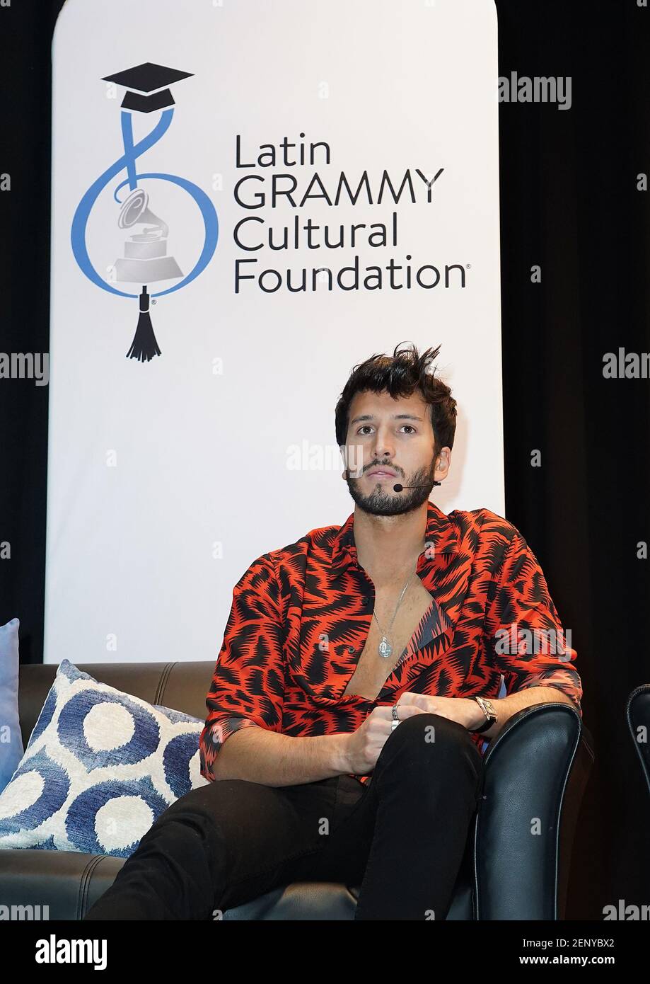 MIAMI, FL - OCT 1: Sebastian Yatra is seen during the Latin Grammy In ...