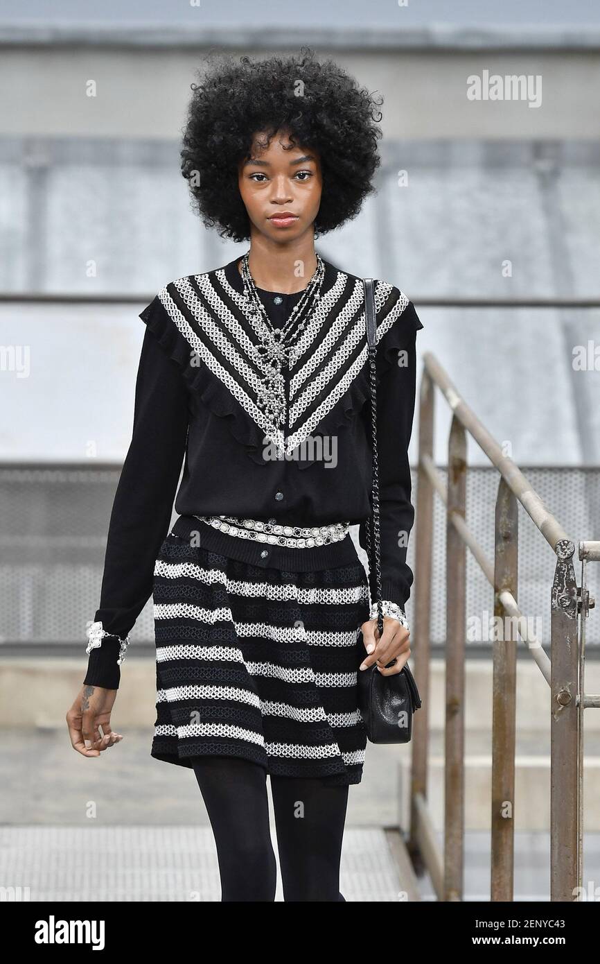 Model walking on the runway during the Chanel Spring/Summer 2020 show ...