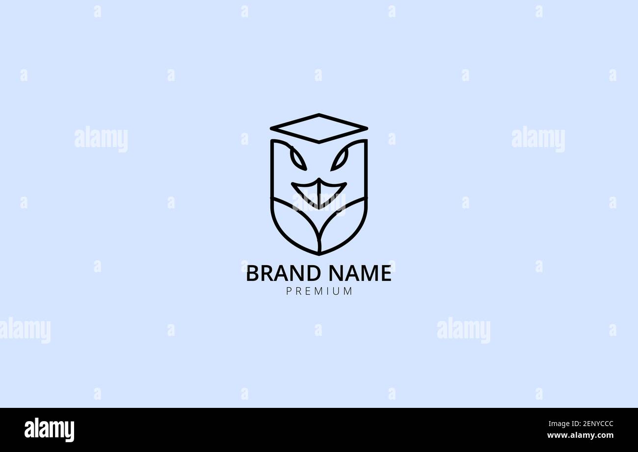 Simple Bird Head Logo Vector Template suitable for education or bird ...