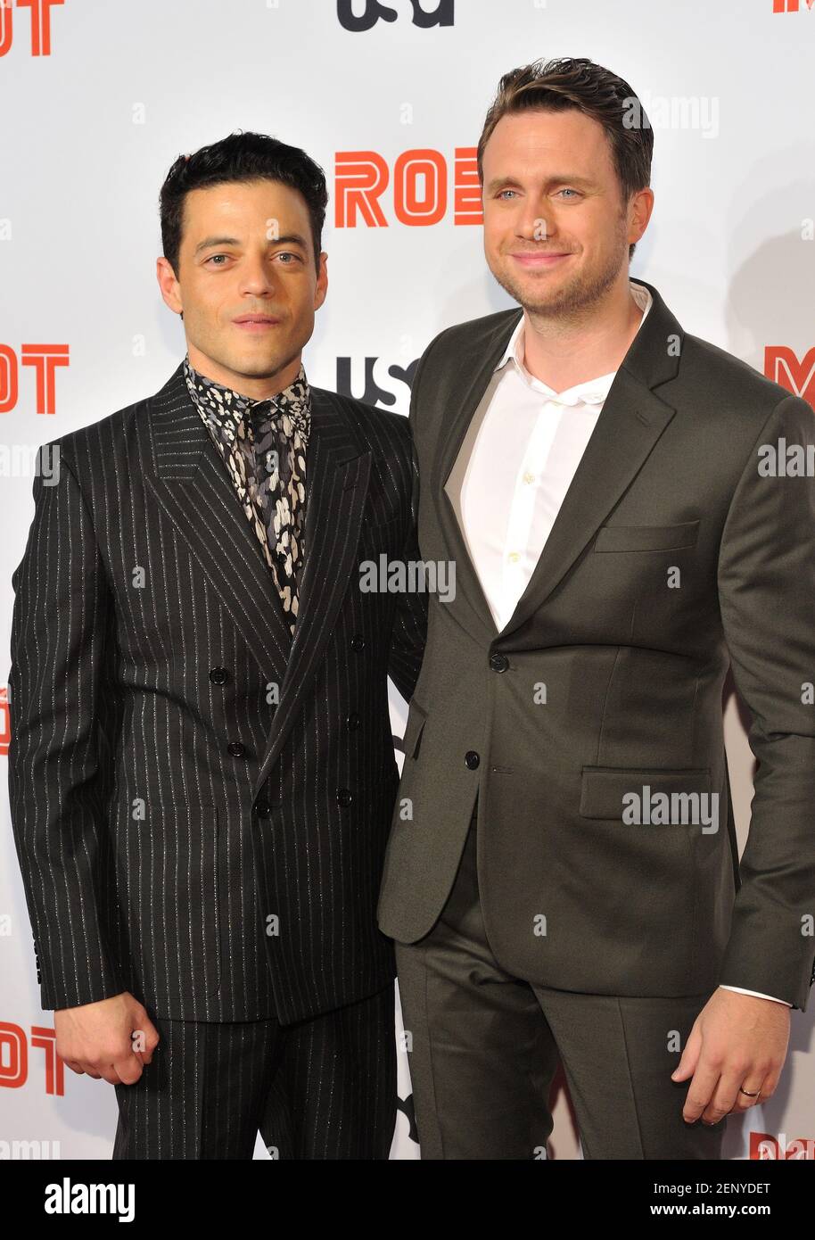 L-R: Actors Rami Malek and Martin Wallstrom attend the sesaon four ...