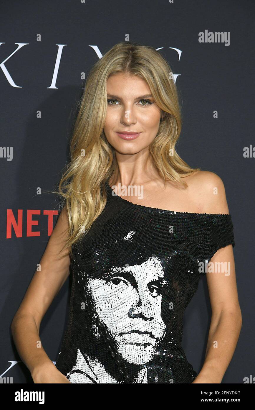 model Ashley Haas attends the New York Premiere of "The King" on ...