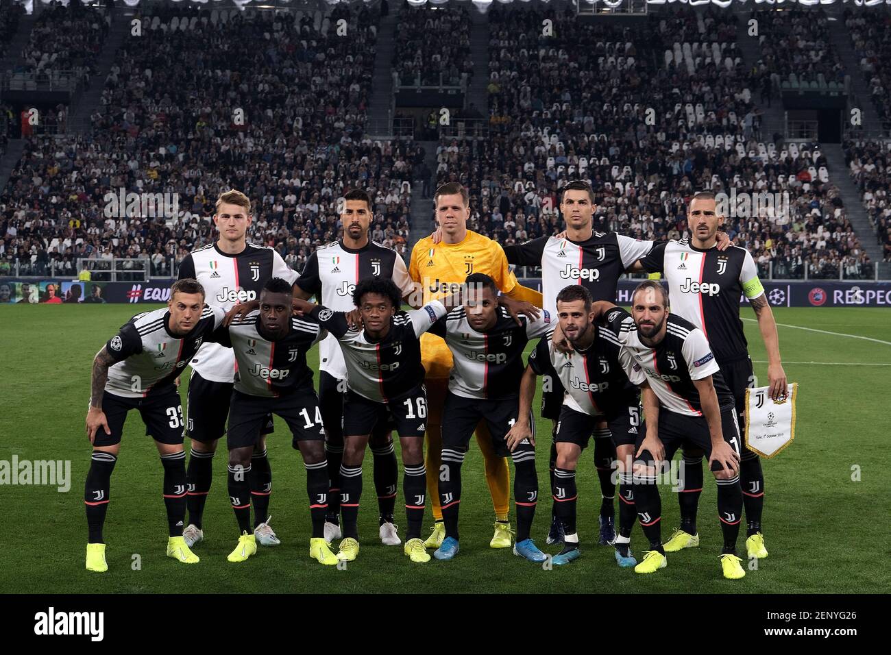 Juventus team photo. Line up Torino 01/10/2019 Juventus Stadium ...
