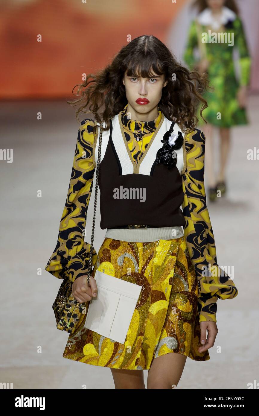 Model walking on the runway during the Louis Vuitton Ready to Wear ...