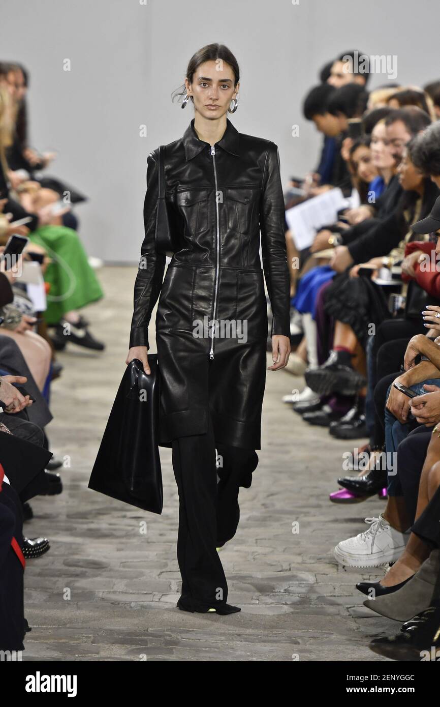 Model Amanda Googe walking on the runway during the Kwaidan Editions ...