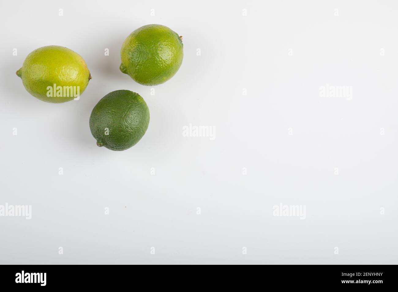 Fresh ripe lime fruit isolated on white background Stock Photo - Alamy