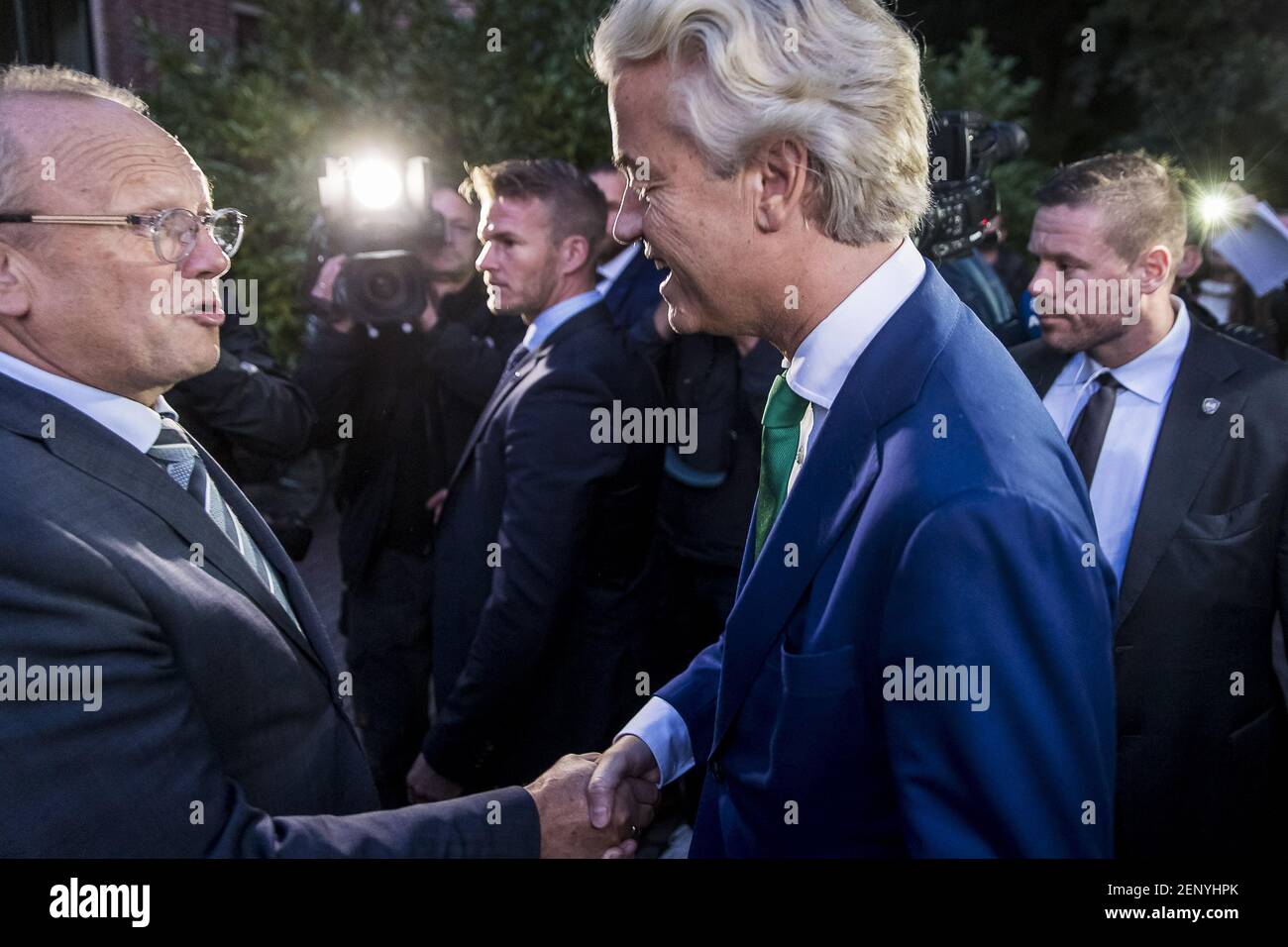 GILZE - 02-10-2019, AZC Gilze. Geert Wilders visits AZC Gilze. Geert ...