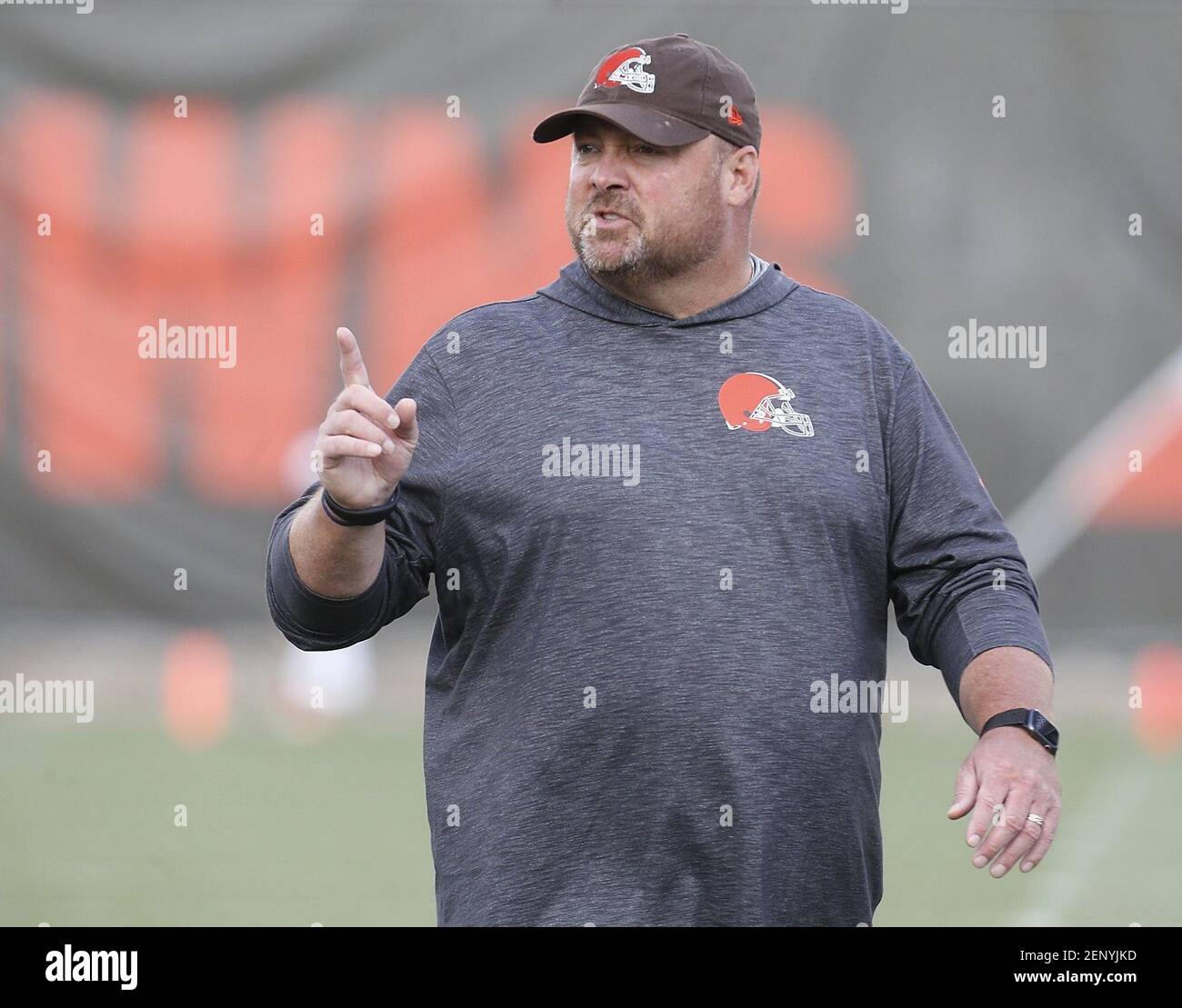 Cleveland Browns head coach Freddie Kitchens during training camp on ...