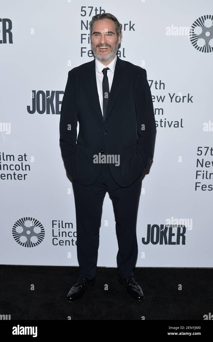 Actor Joaquin Phoenix attends the “Joker” Premiere at the 57th New York ...