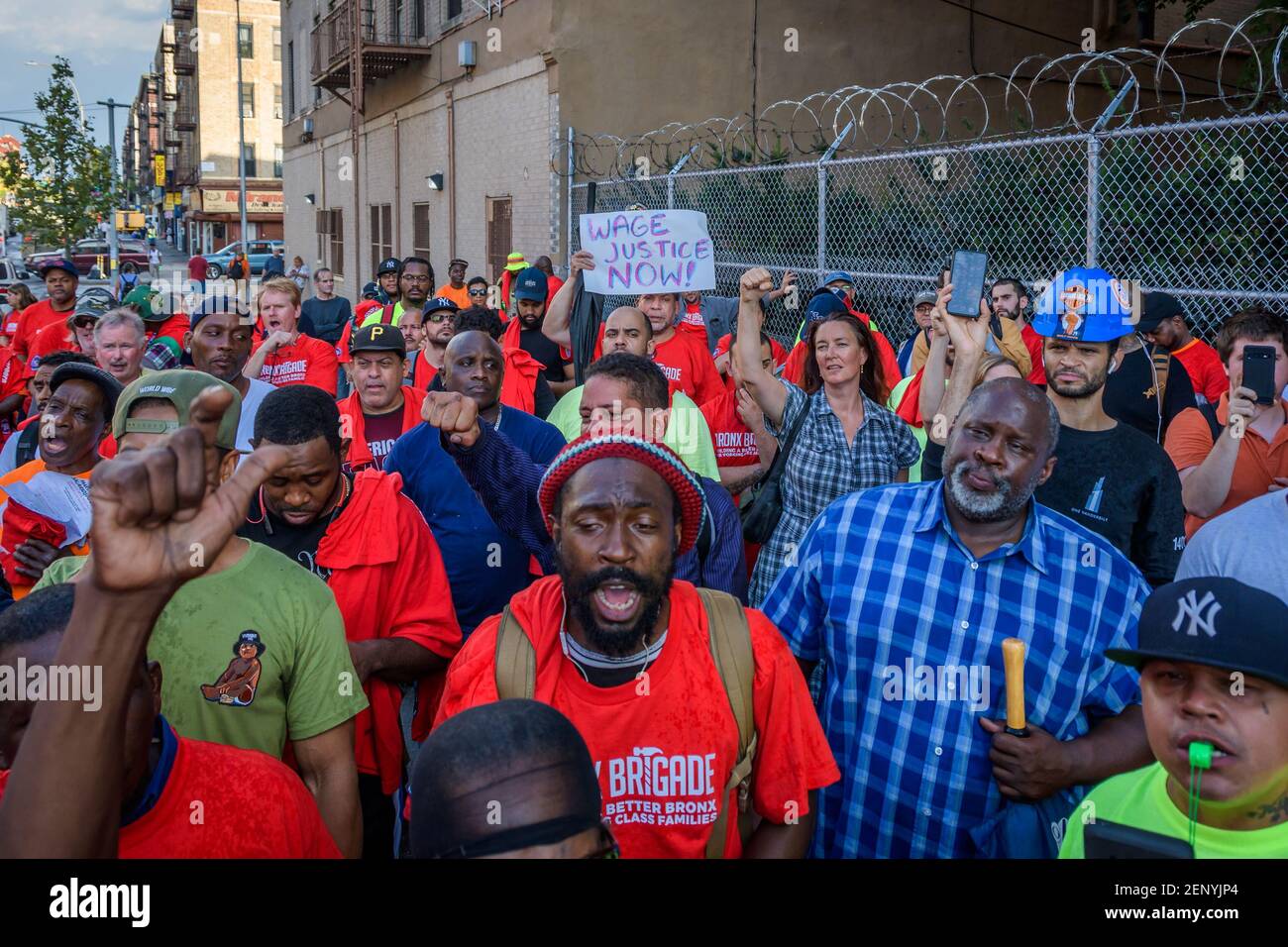 Members of Bronx Brigade, a campaign fighting to increase the number of ...
