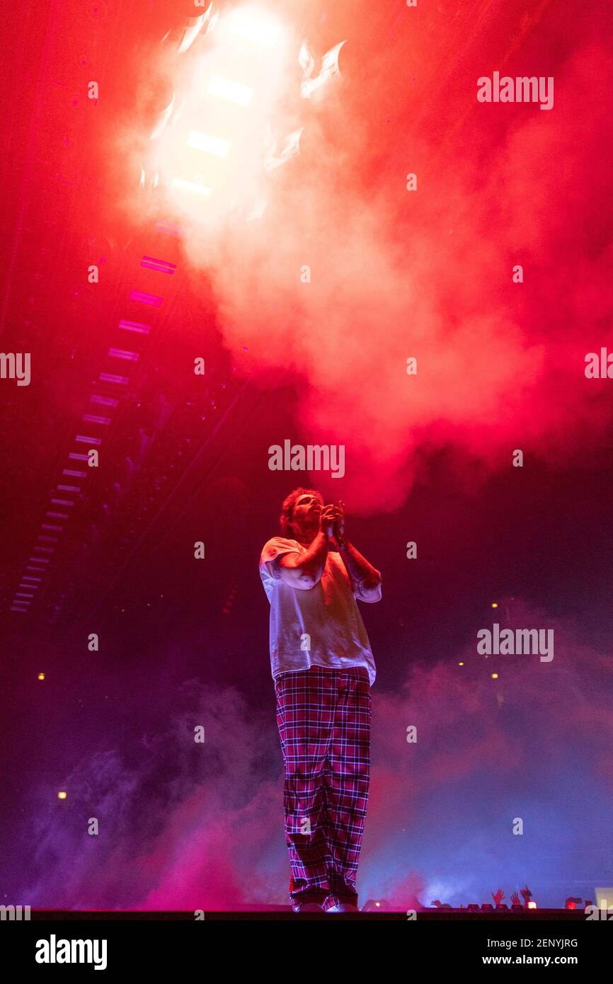 Post Malone (Austin Richard Post) during the Runaway Tour at United ...