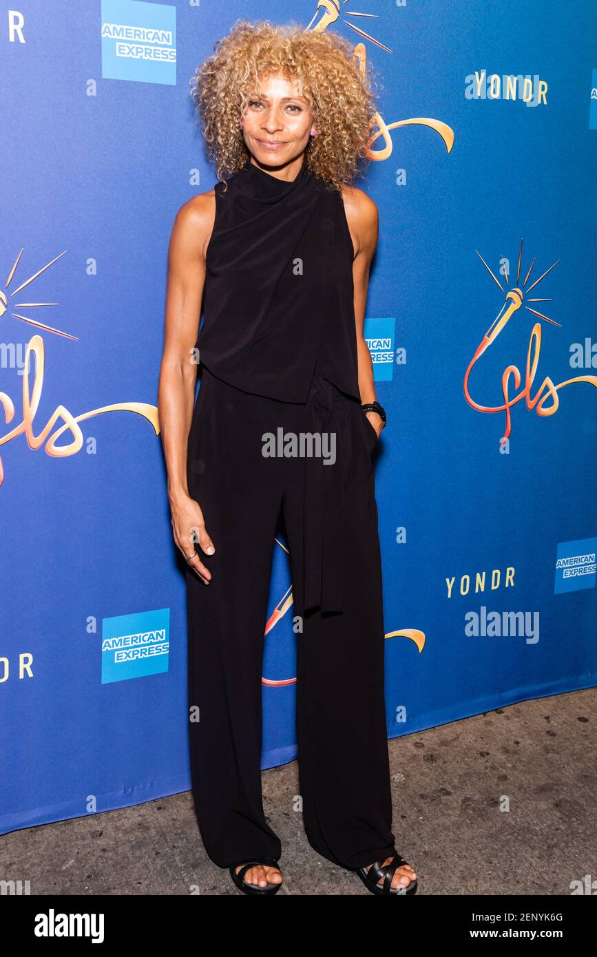 Actress Michelle Hurd attends the opening night of "Freestyle Love ...