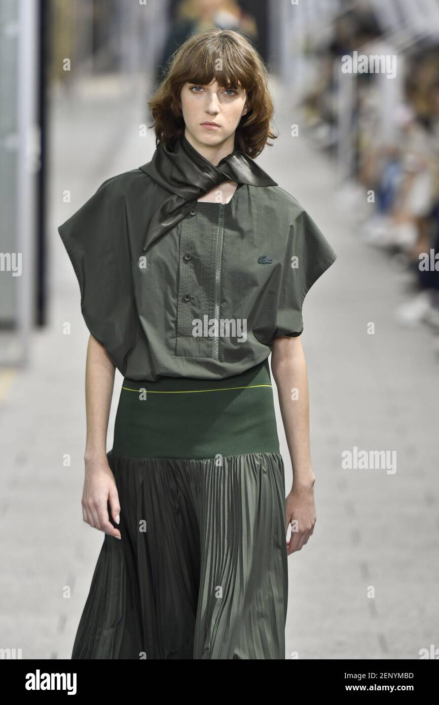 Model Evelyn Nagy walking on the runway during the Lacoste Ready to ...