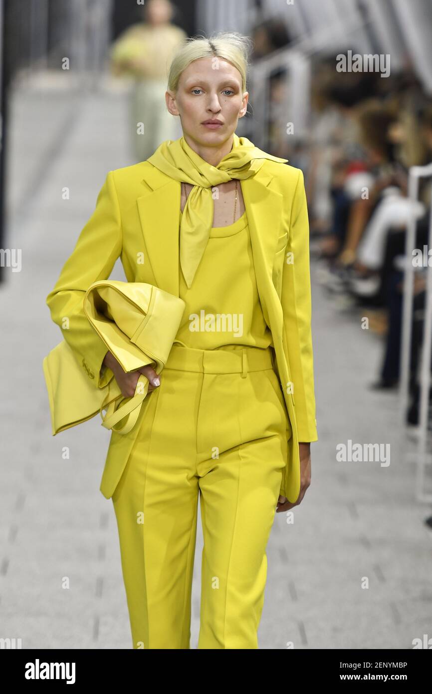 Model Maggie Maurer walking on the runway during the Lacoste Ready to ...