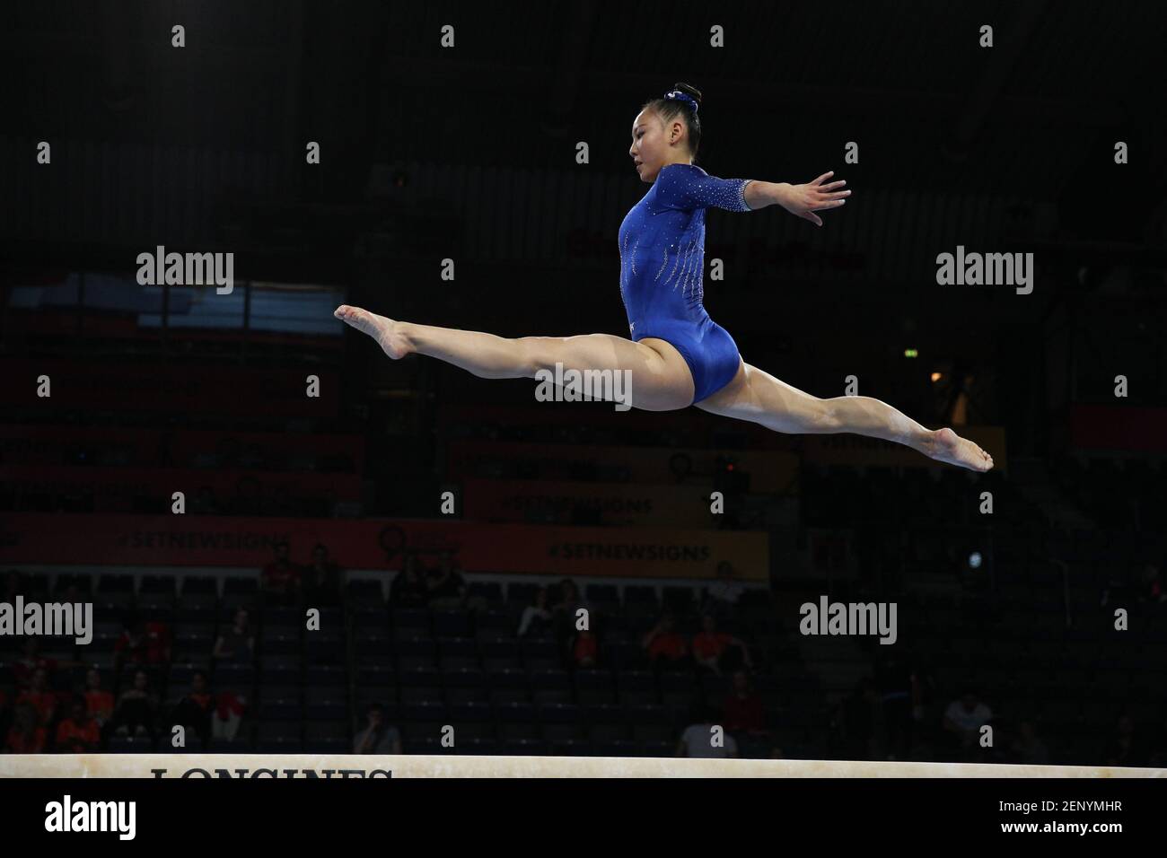 October 1, 2019: Gymnast Kara Eaker from the USA during the podium ...