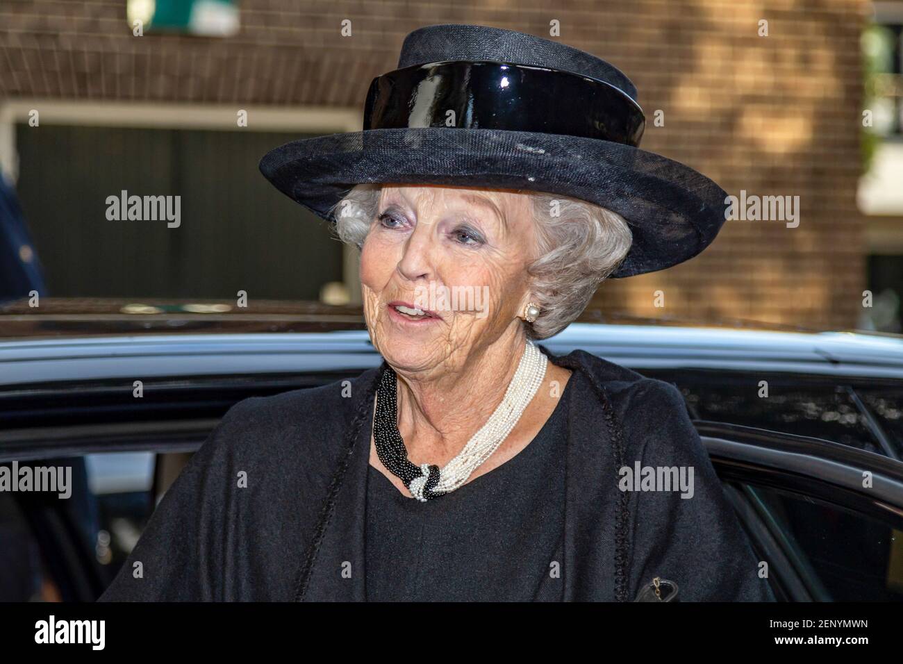 Princess Beatrix during the memorial meeting in the Oude Kerk in Putten ...