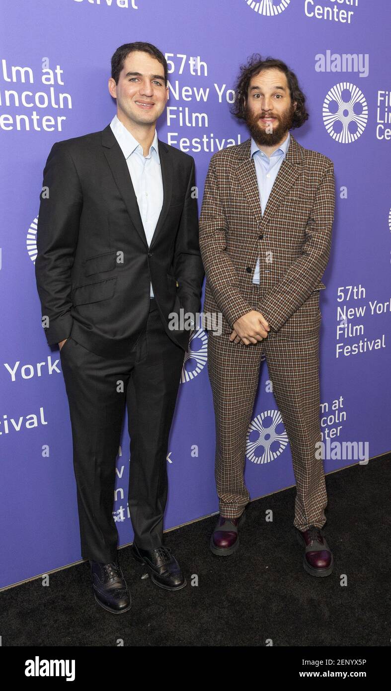 Benny Safdie and Josh Safdie attend the Uncut Gems premiere during 57th ...
