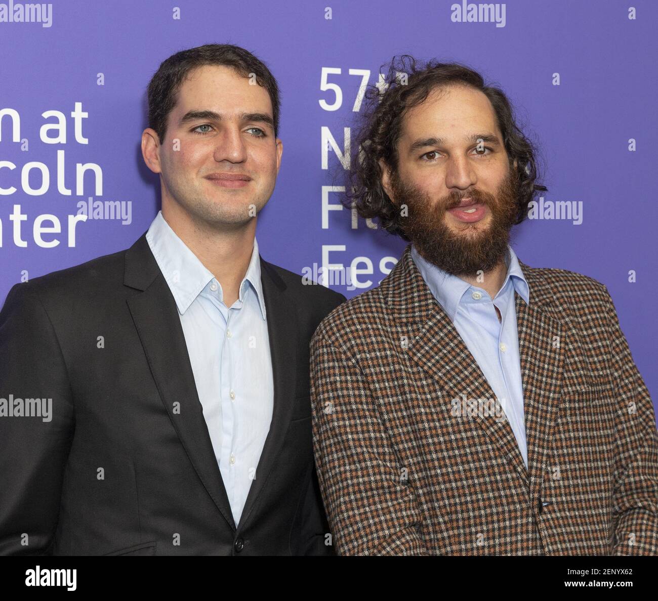 Benny Safdie and Josh Safdie attend the Uncut Gems premiere during 57th ...