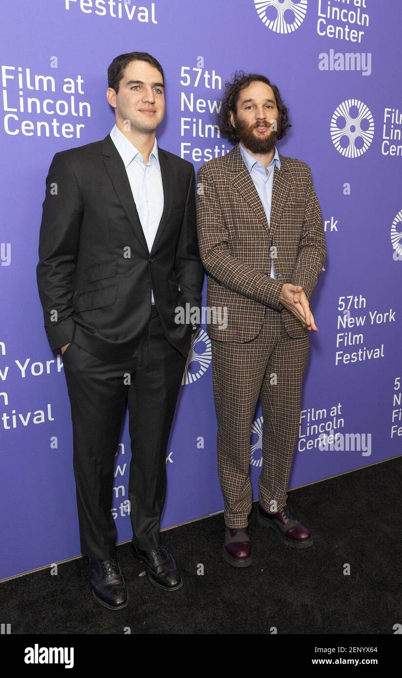 Benny Safdie and Josh Safdie attend the Uncut Gems premiere during 57th ...