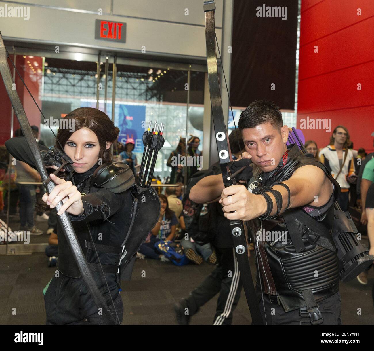 Cosplayers pose during New York Comic Con at Jacob Javits Center (Photo ...