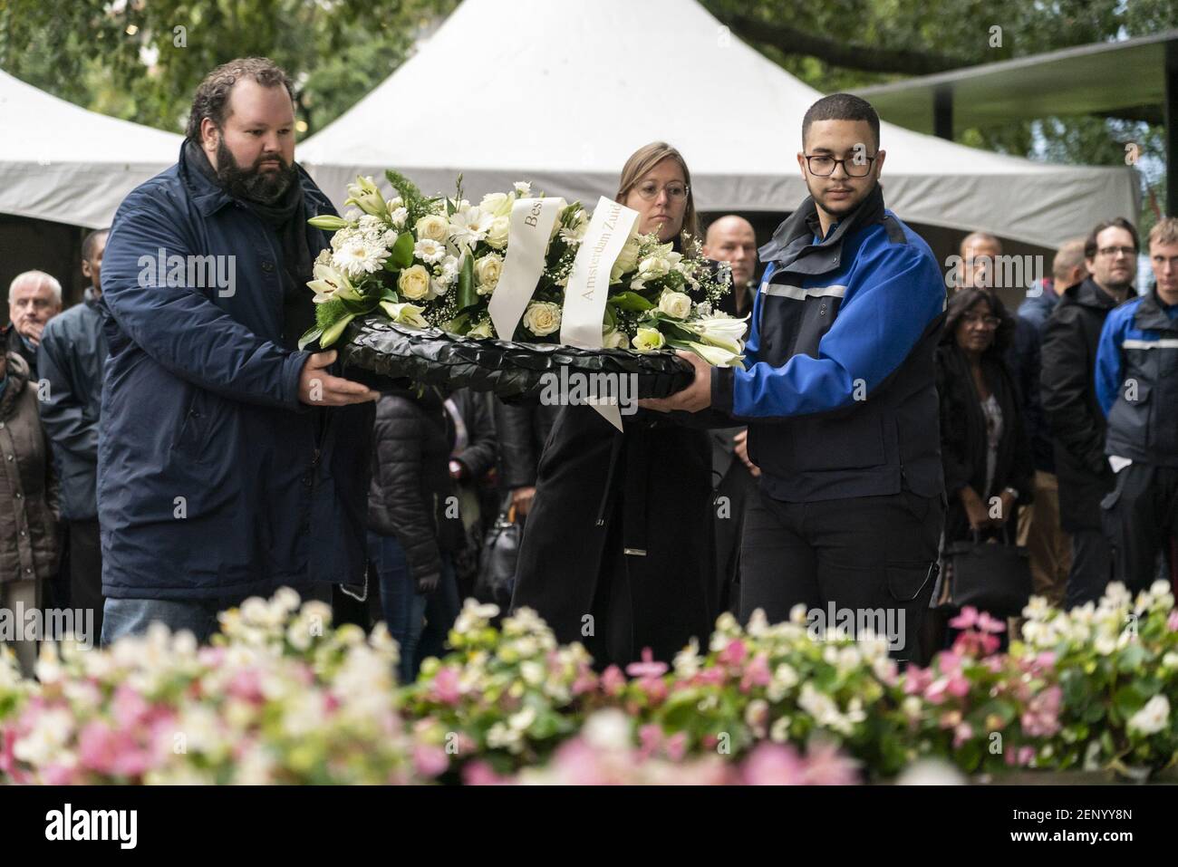 AMSTERDAM, 04-10-2019, Memorial for the disaster in 1994 when a cargo ...