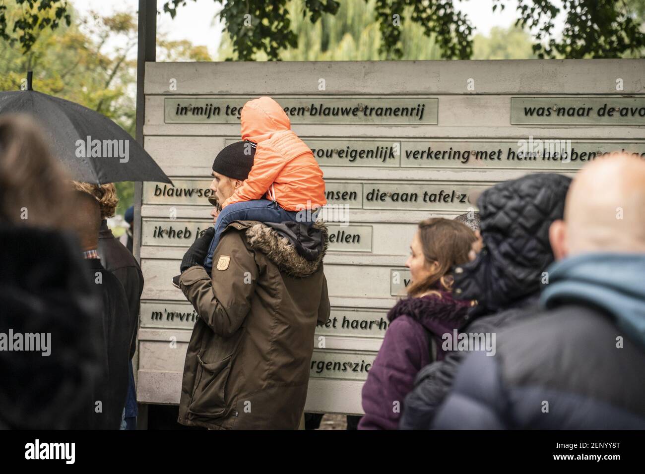 AMSTERDAM, 04-10-2019, Memorial for the disaster in 1994 when a cargo ...