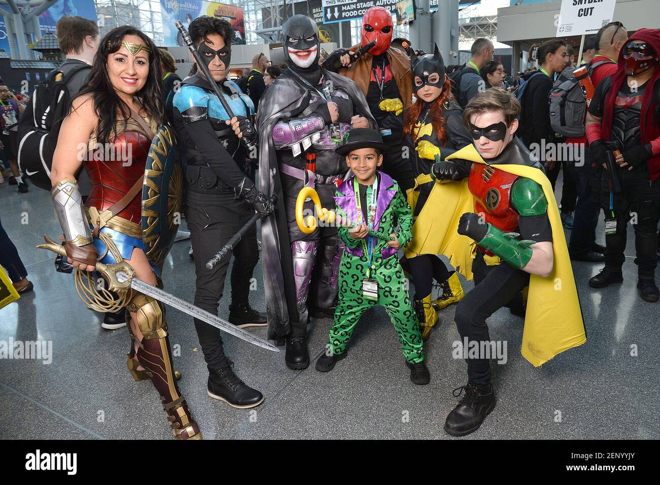Attendees dress up in costume characters as they attend the 2019 New ...