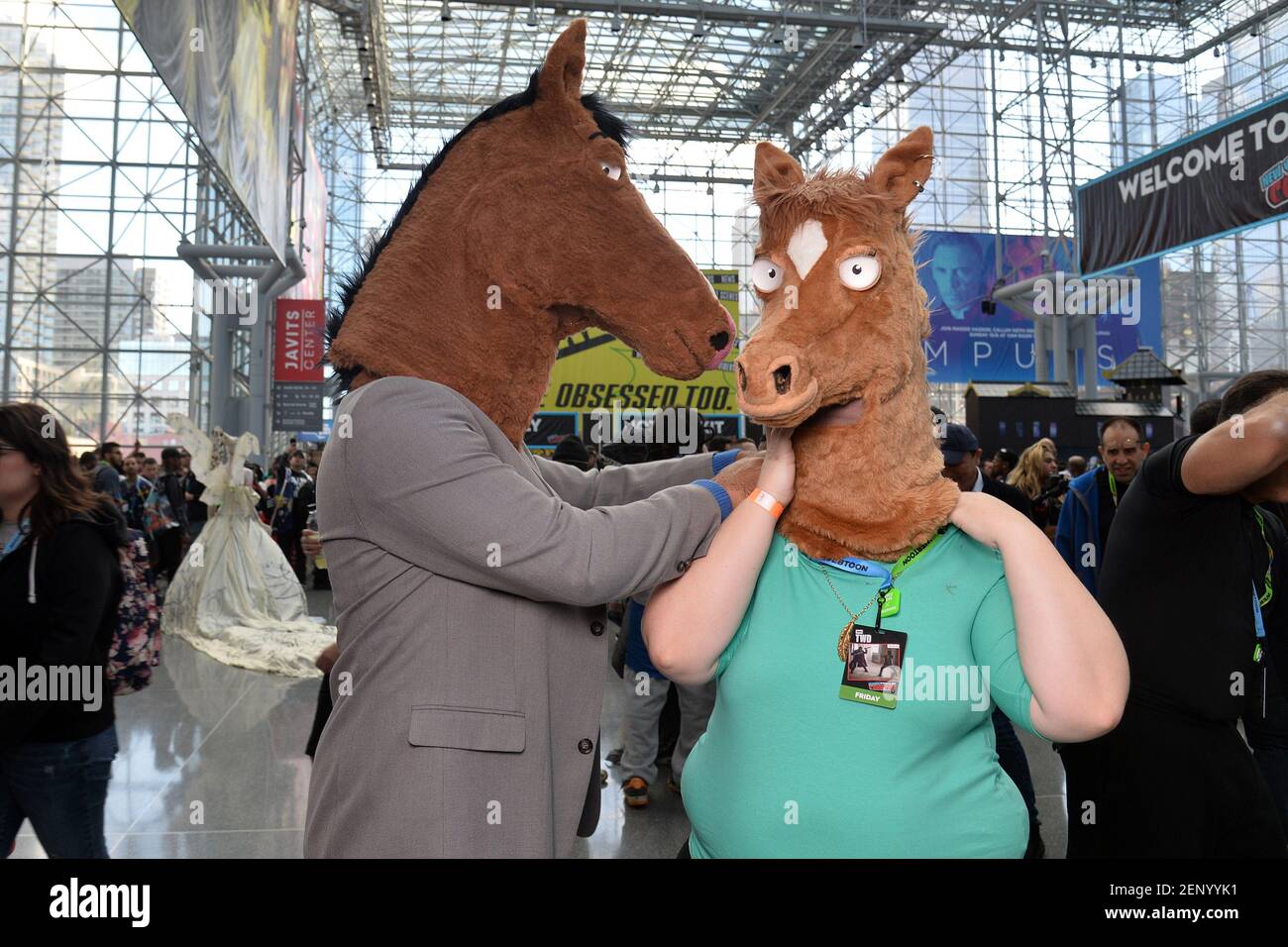 Attendees dress up in costume characters as they attend the 2019 New ...