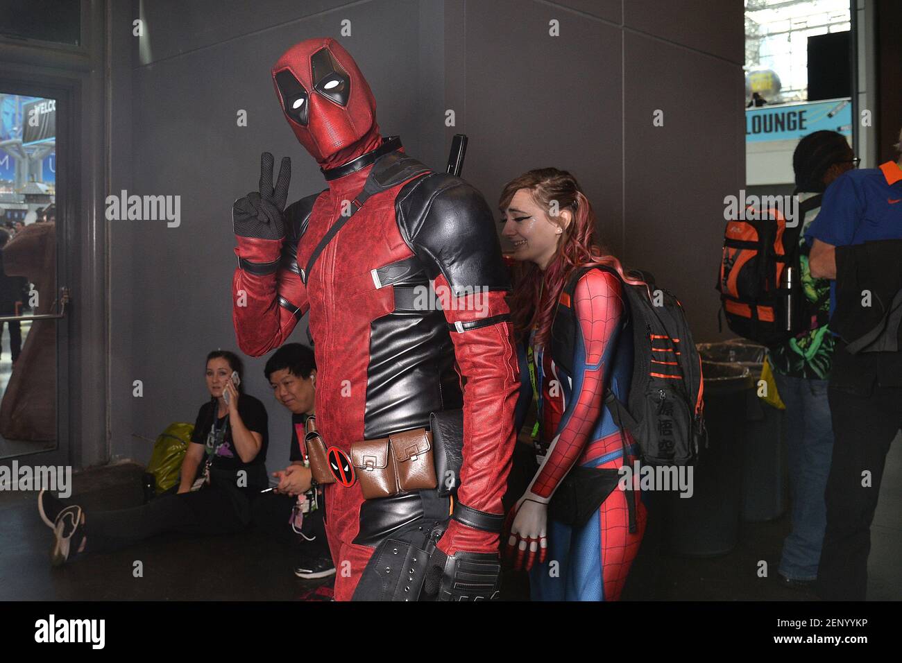 Attendees dress up in costume characters as they attend the 2019 New ...
