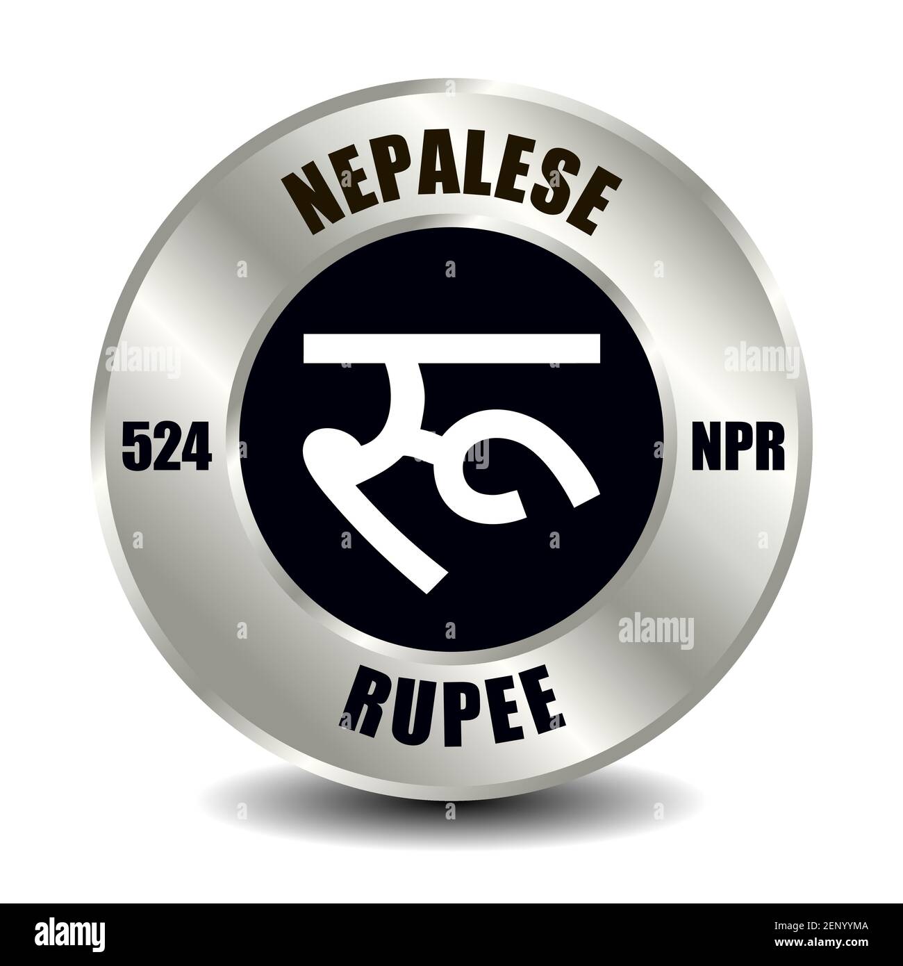 The nepalese rupee currency sign Stock Vector Images - Alamy