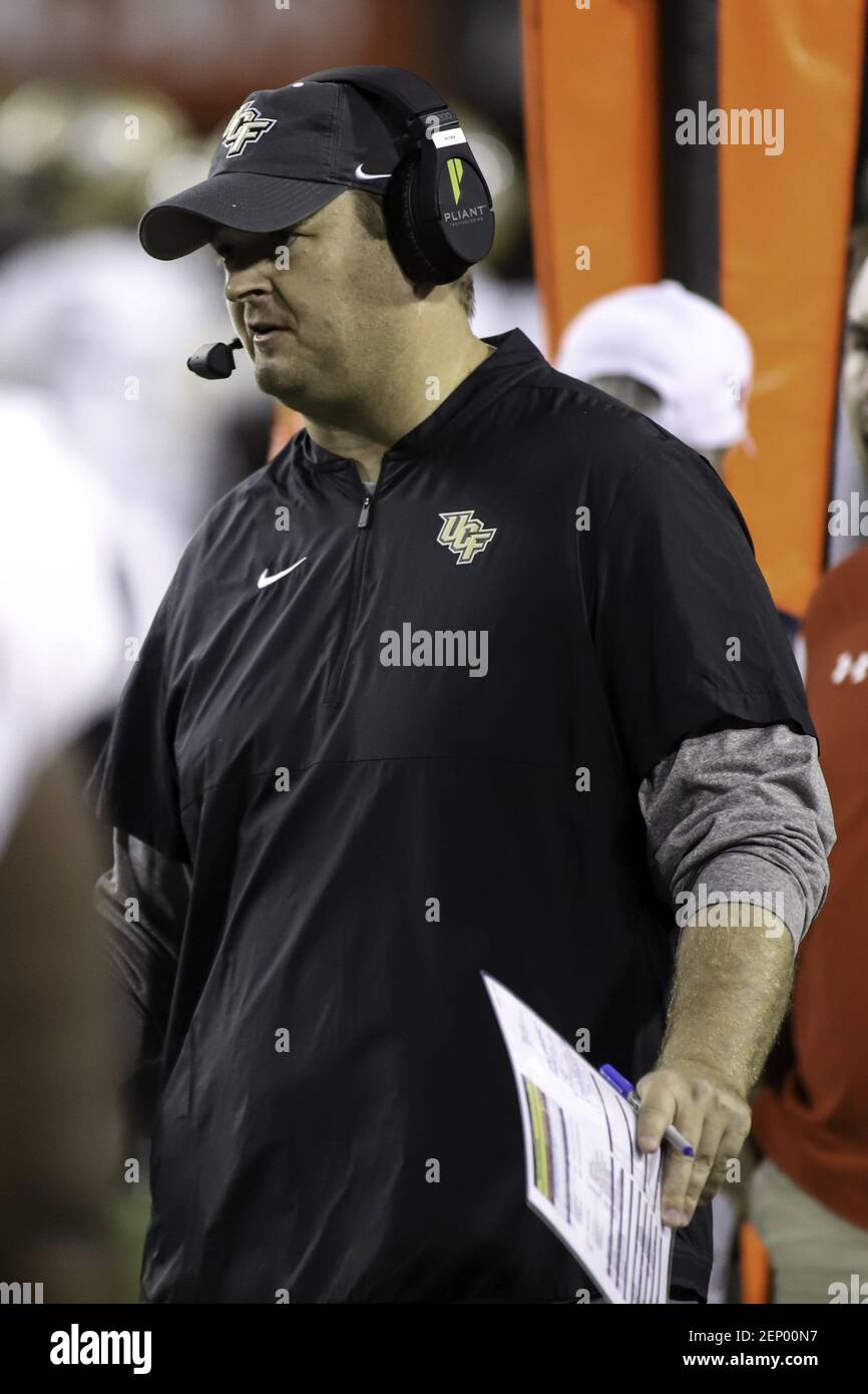 October 4, 2019: UCF coach Josh Heupel during an NCAA football game ...